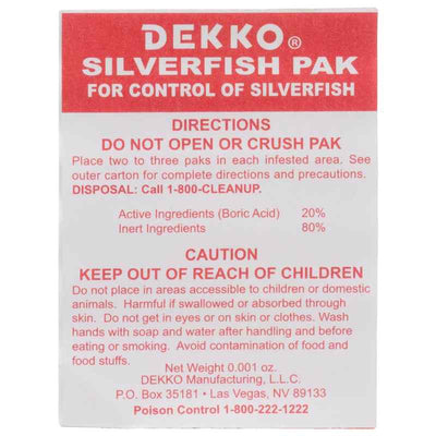 Dekko Silverfish Packs | Low Prices | DIY Pest Warehouse